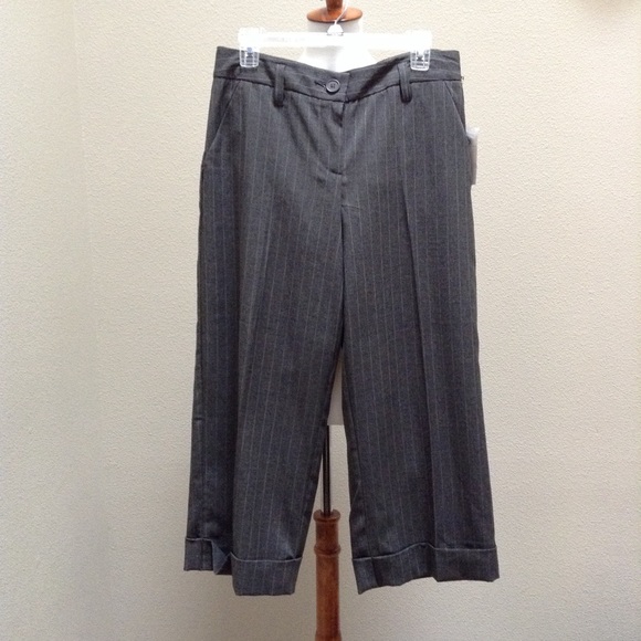CAbi | Pants & Jumpsuits | Cabi Cropped Pinstripe Gouchos | Poshmark